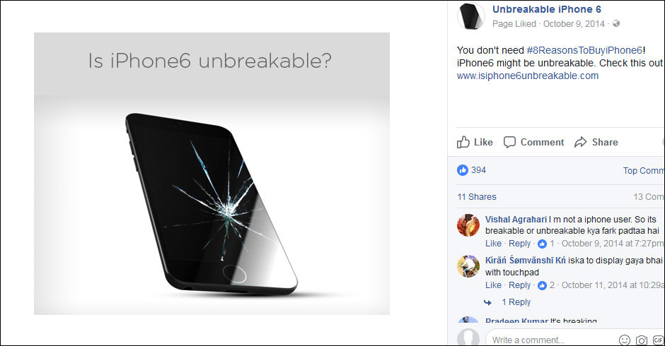 Fevikwik Unbreakable iPhone 6 case study